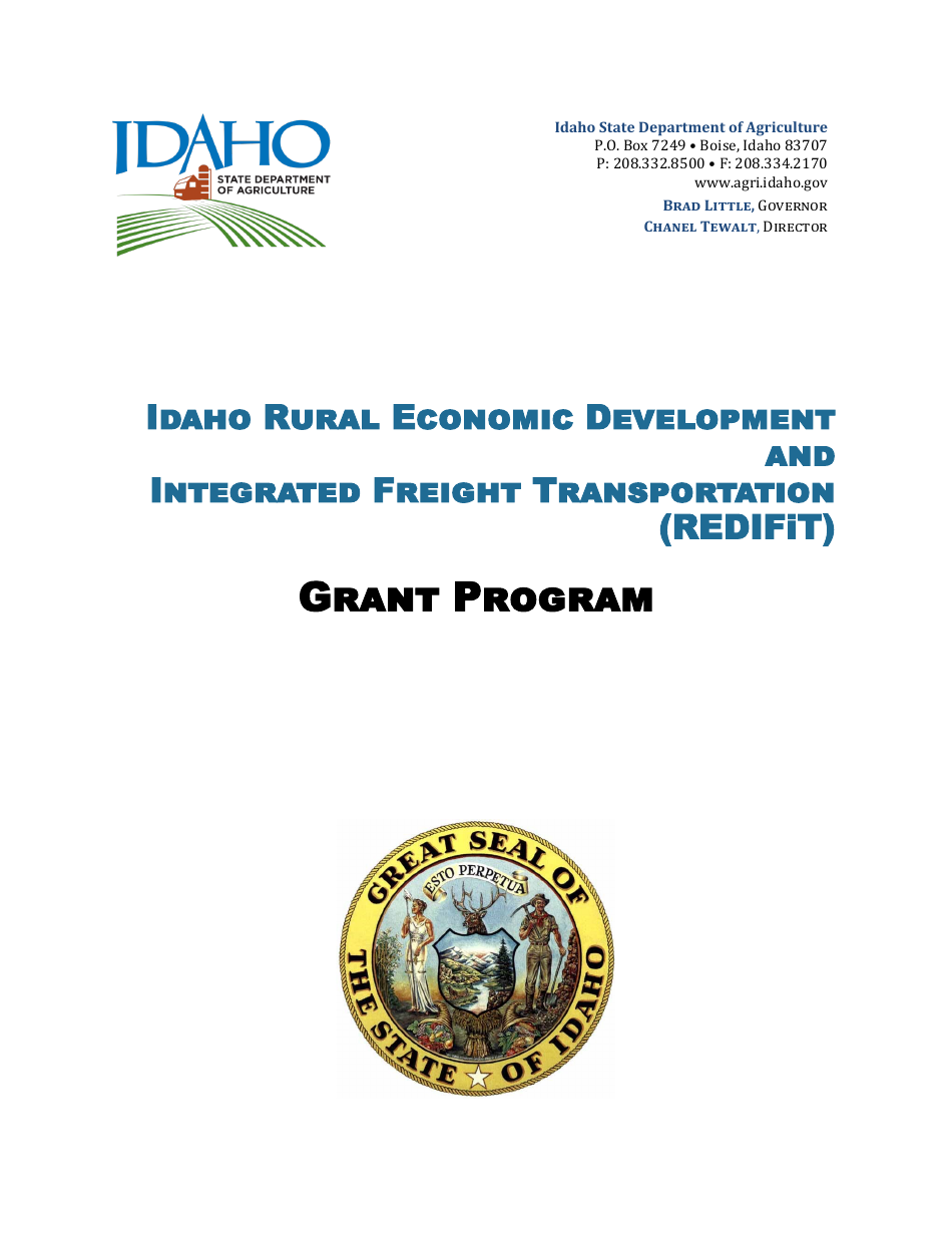 Idaho Idaho Rural Economic Development and Integrated Freight ...