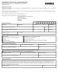 Form SFN2254 Download Fillable PDF or Fill Online Temporary Restricted ...