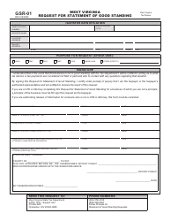 Form GSR-01 - Fill Out, Sign Online and Download Printable PDF, West ...