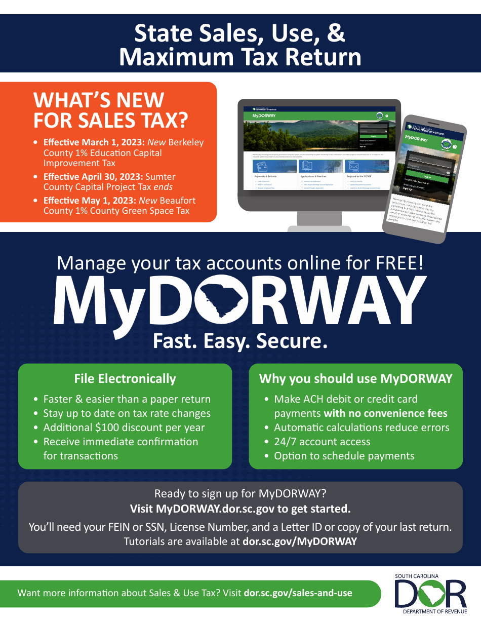 Form ST-455 - Fill Out, Sign Online and Download Printable PDF, South ...