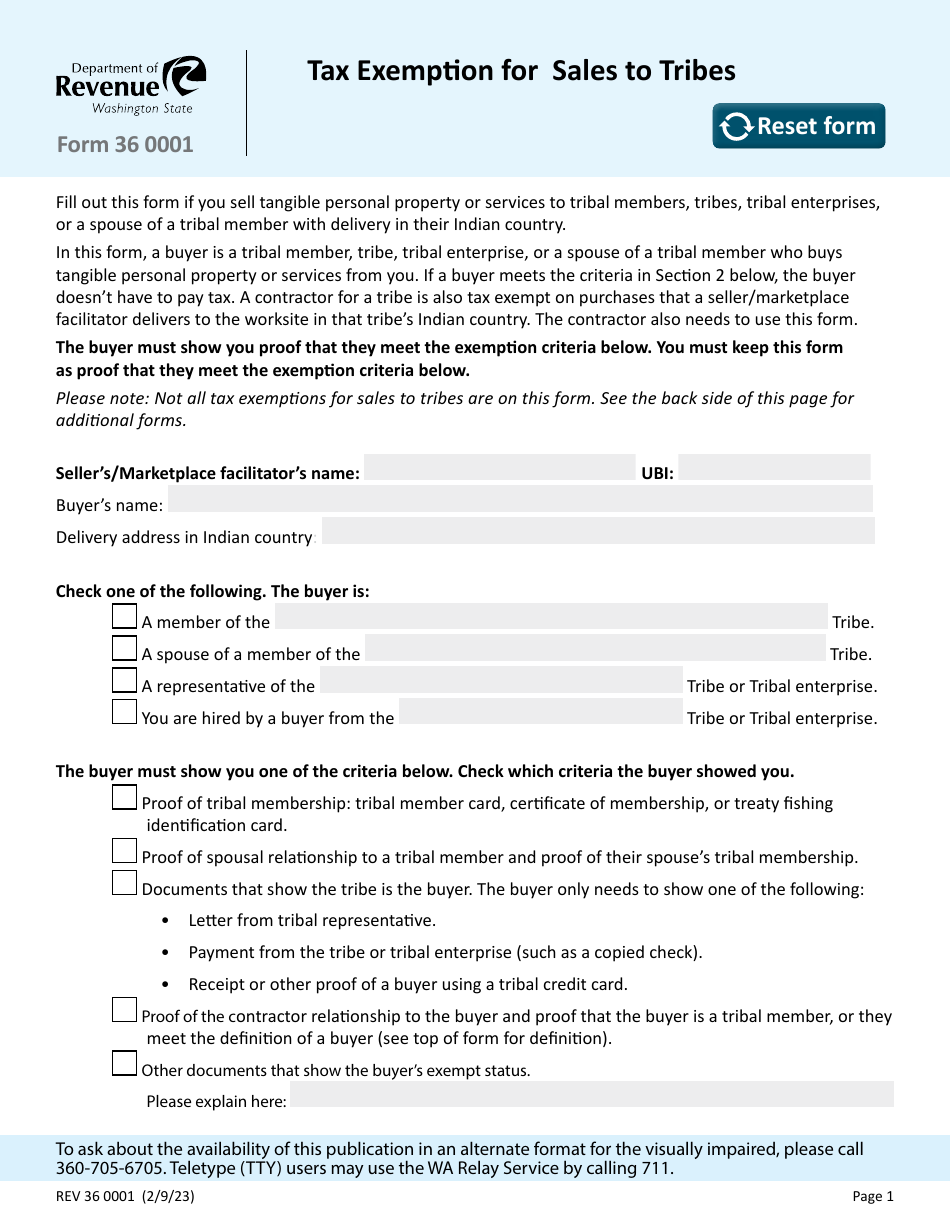 Form REV36 0001 - Fill Out, Sign Online and Download Fillable PDF ...