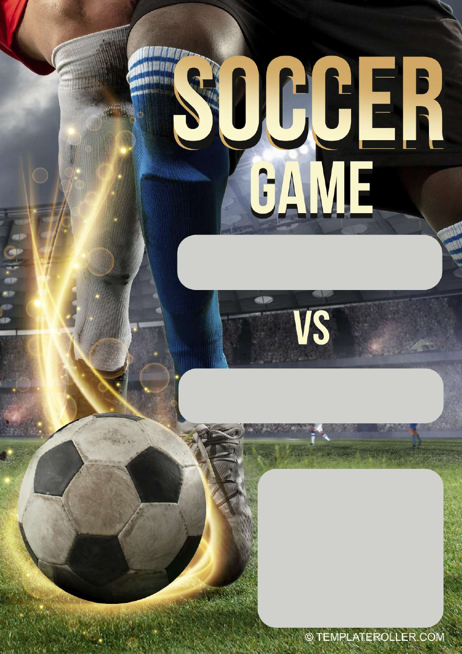 Soccer Flyer Template Download Printable PDF | Templateroller