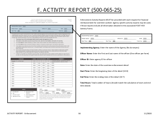 Download Instructions for Form 500-065-25 High Visibility Enforcement ...