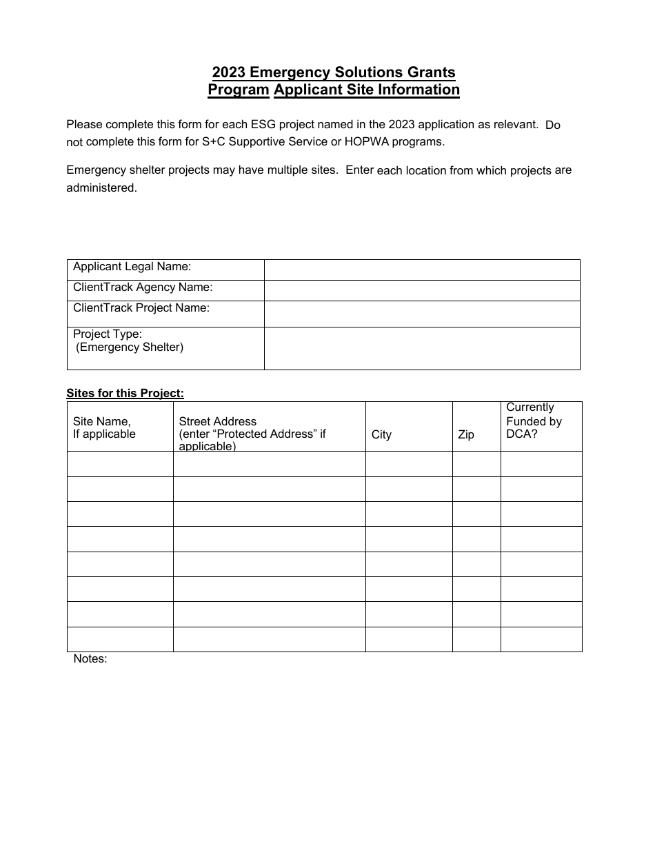 2023 Georgia (United States) Emergency Solutions Grants Program ...