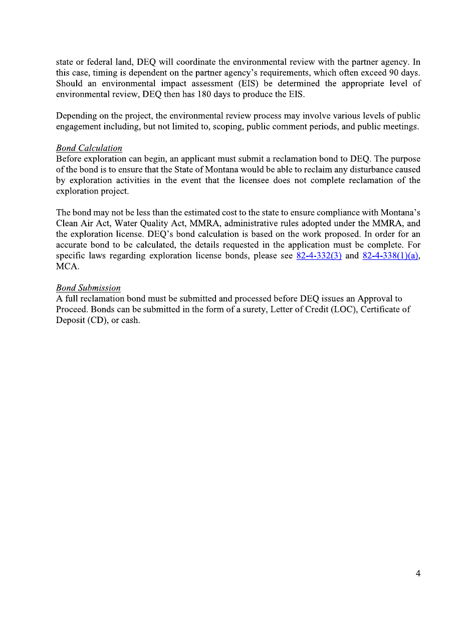Montana Application for Exploration License - Fill Out, Sign Online and ... Montana Application for Exploration License - Fill Out, Sign Online and ...