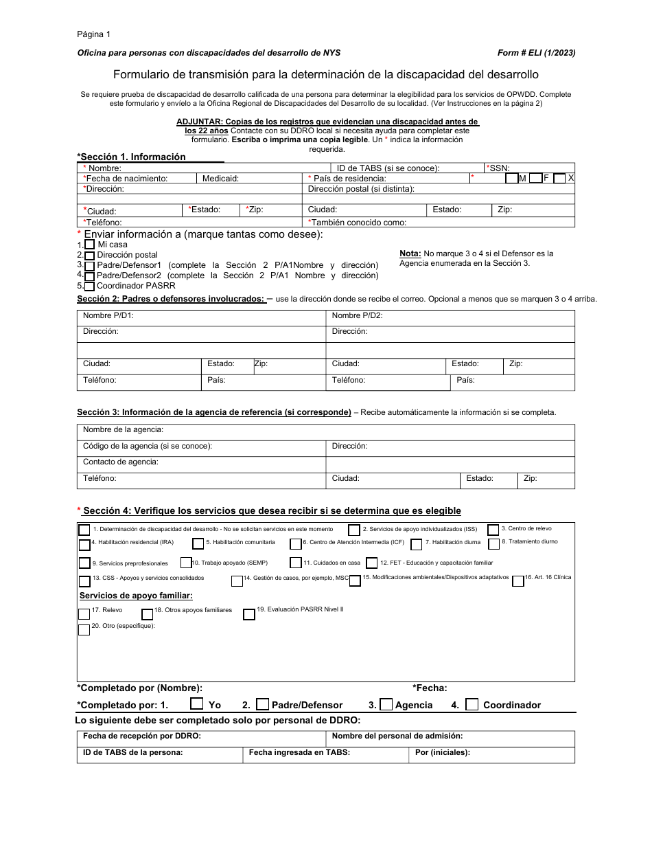 Formulario ELI - Fill Out, Sign Online and Download Printable PDF, New ...