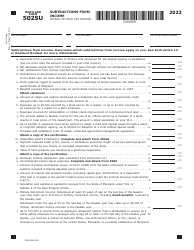 Maryland Form 502SU (COM/RAD-026) - 2022 - Fill Out, Sign Online and ...