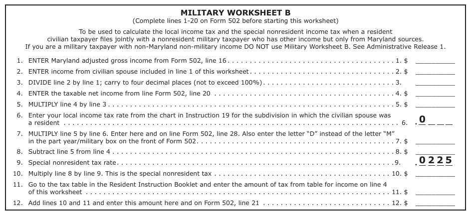 Maryland Military - Fill Out, Sign Online and Download PDF | Templateroller