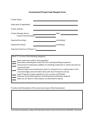 Rhode Island Construction/Project Code Request Form - Fill Out, Sign ...