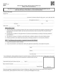 Form 405 Download Fillable PDF or Fill Online Small Estate Affidavit ...