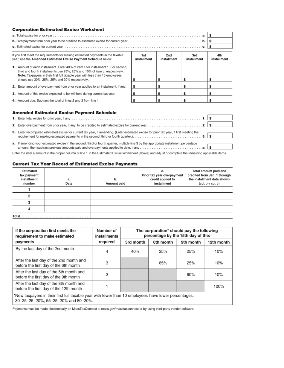 Form 355-ES Download Printable PDF or Fill Online Corporation Estimated ...
