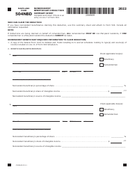 Maryland Form 504NBD (COM/RAD-319-1) - 2022 - Fill Out, Sign Online and ...