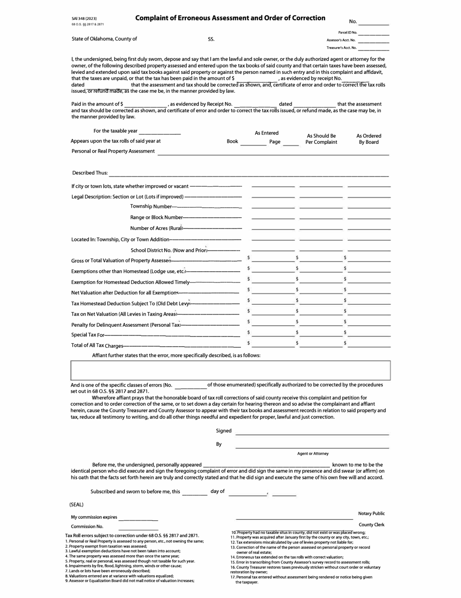 Form S.A.& I.348 - Fill Out, Sign Online and Download Fillable PDF ...