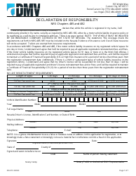 Form NVL019 Download Fillable PDF or Fill Online Declaration of ...
