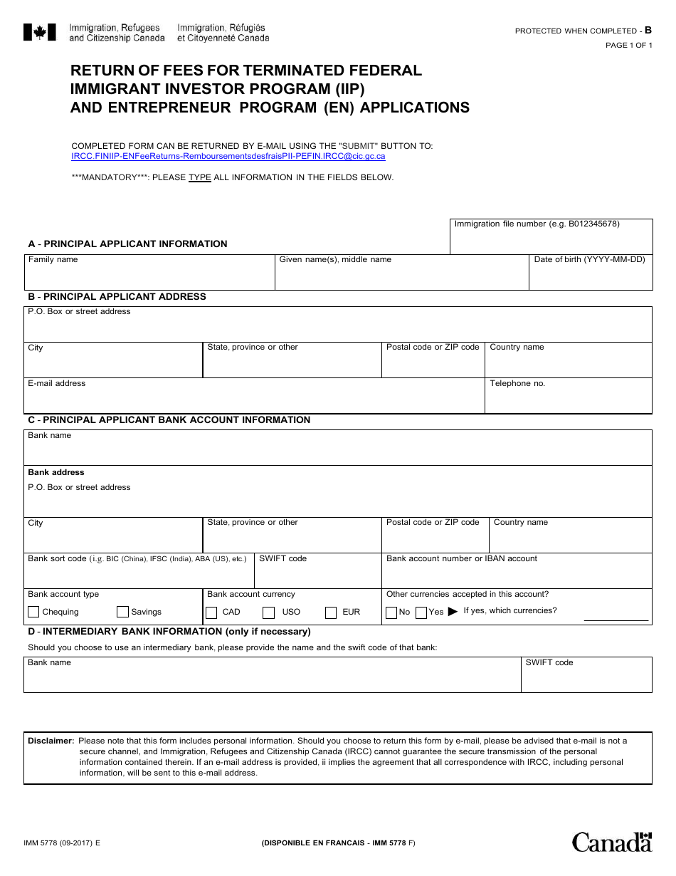 Form IMM5778 - Fill Out, Sign Online and Download Fillable PDF, Canada ...
