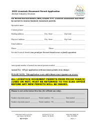 2019 Nevada Livestock Movement Permit - Fill Out, Sign Online and ...