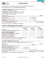Form 5010-D Worksheet BC428 - 2022 - Fill Out, Sign Online and Download ...
