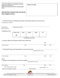 Maryland Reporting Form for Changes or Corrections - Fill Out, Sign ...