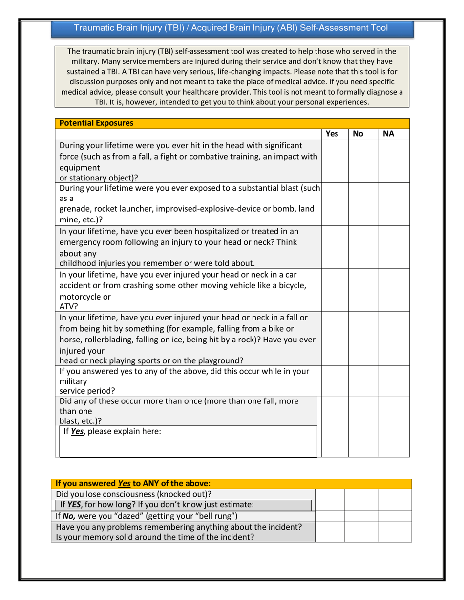 Washington Traumatic Brain Injury (Tbi)/Acquired Brain Injury (Abi ...