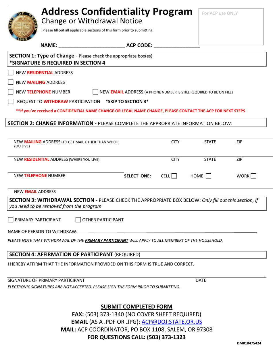 Form DM10475424 - Fill Out, Sign Online and Download Fillable PDF ...