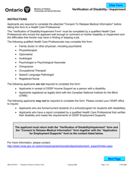 Form 2884 - Fill Out, Sign Online and Download Fillable PDF, Ontario ...