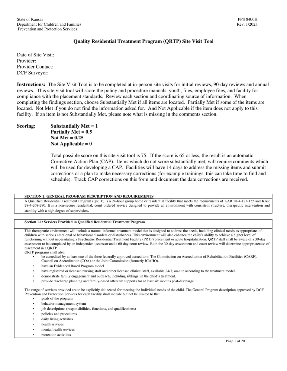 Form PPS8400H - Fill Out, Sign Online and Download Printable PDF ...