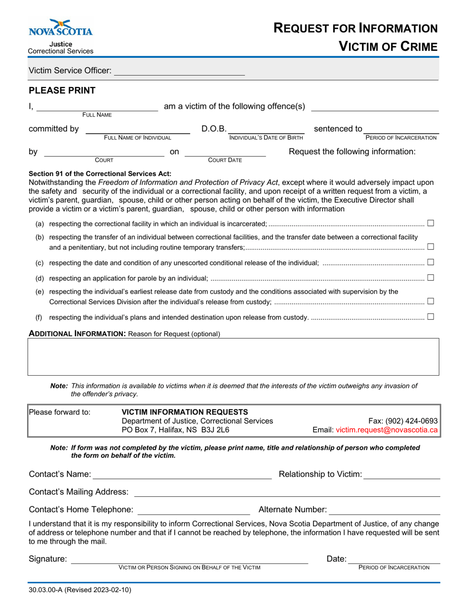Form 30.03.00-A - Fill Out, Sign Online and Download Fillable PDF, Nova ...
