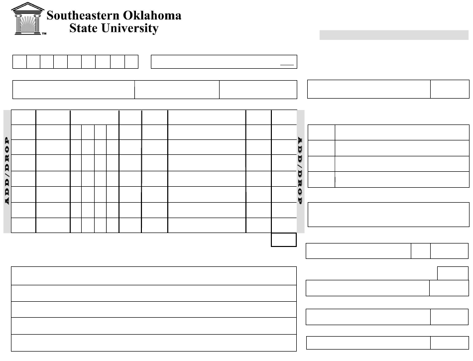 Oklahoma Official Enrollment Form - Southeastern Oklahoma State ...