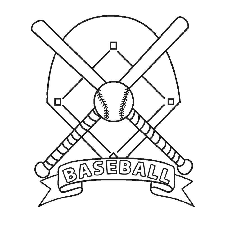 Baseball Coloring Page - Symbols of the Game Download Printable PDF ...