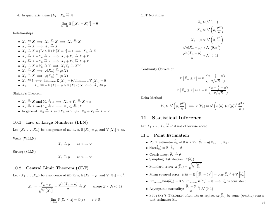 Probability and Statistics Cheat Sheet - Matthias Vallentin Download ...