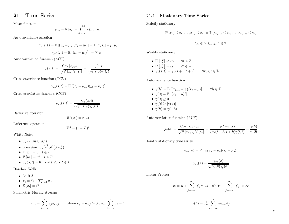 Probability and Statistics Cheat Sheet - Matthias Vallentin Download ...