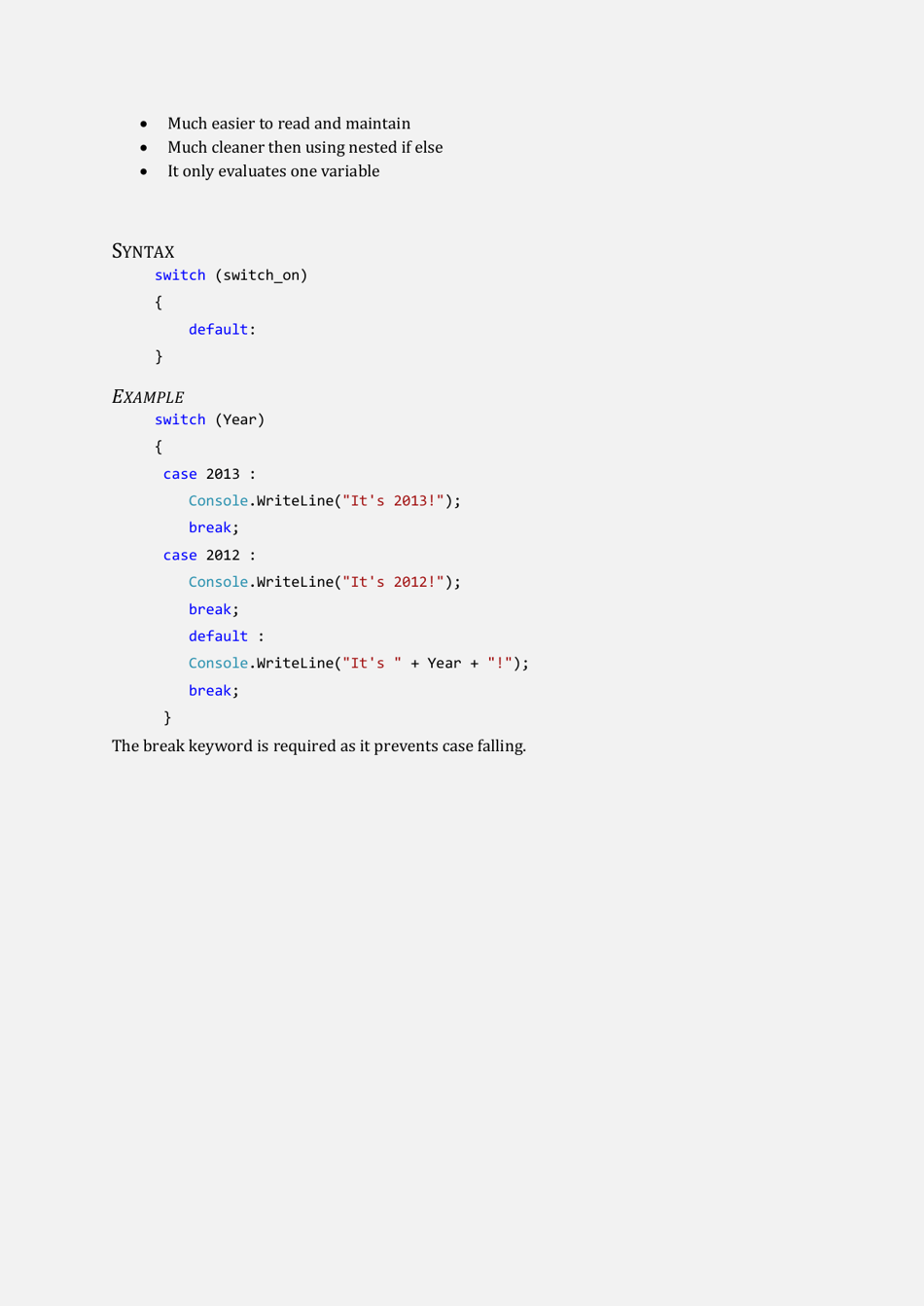 C# Cheat Sheet - Grey Download Printable PDF | Templateroller