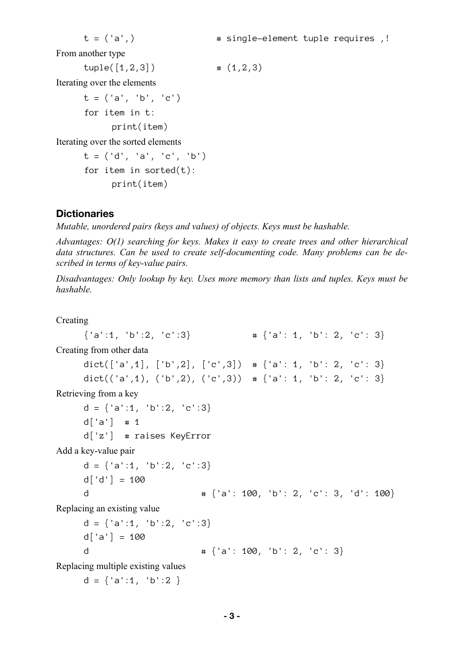 Python Cheat Sheet Data Structures Reuven M Lerner Download
