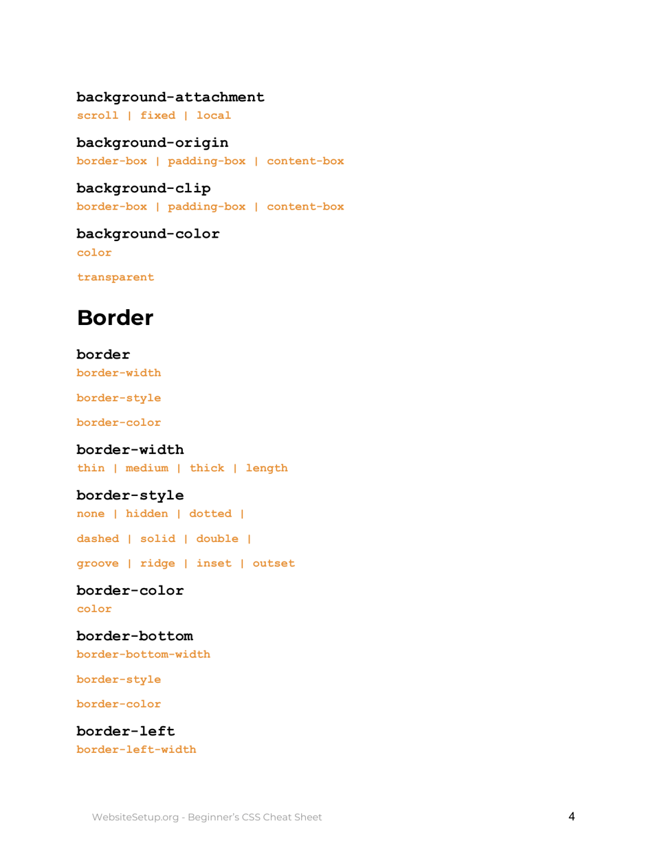 Beginner's Essential Css Cheat Sheet Download Printable PDF ...