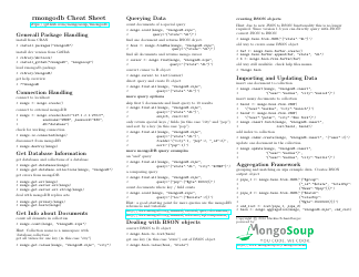 Rmongodb Cheat Sheet Download Printable PDF | Templateroller