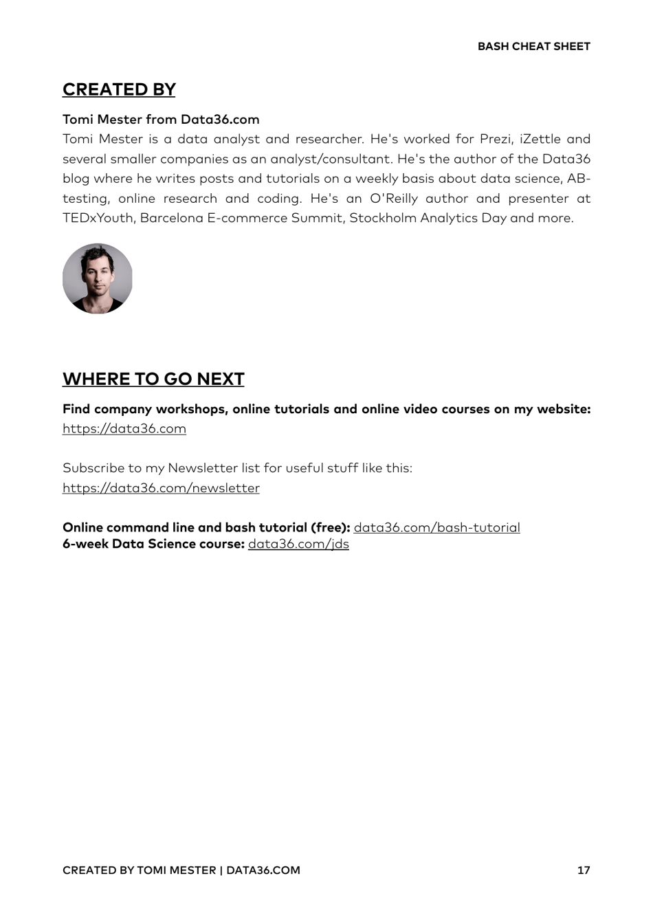 Bash Cheat Sheet Download Printable PDF | Templateroller