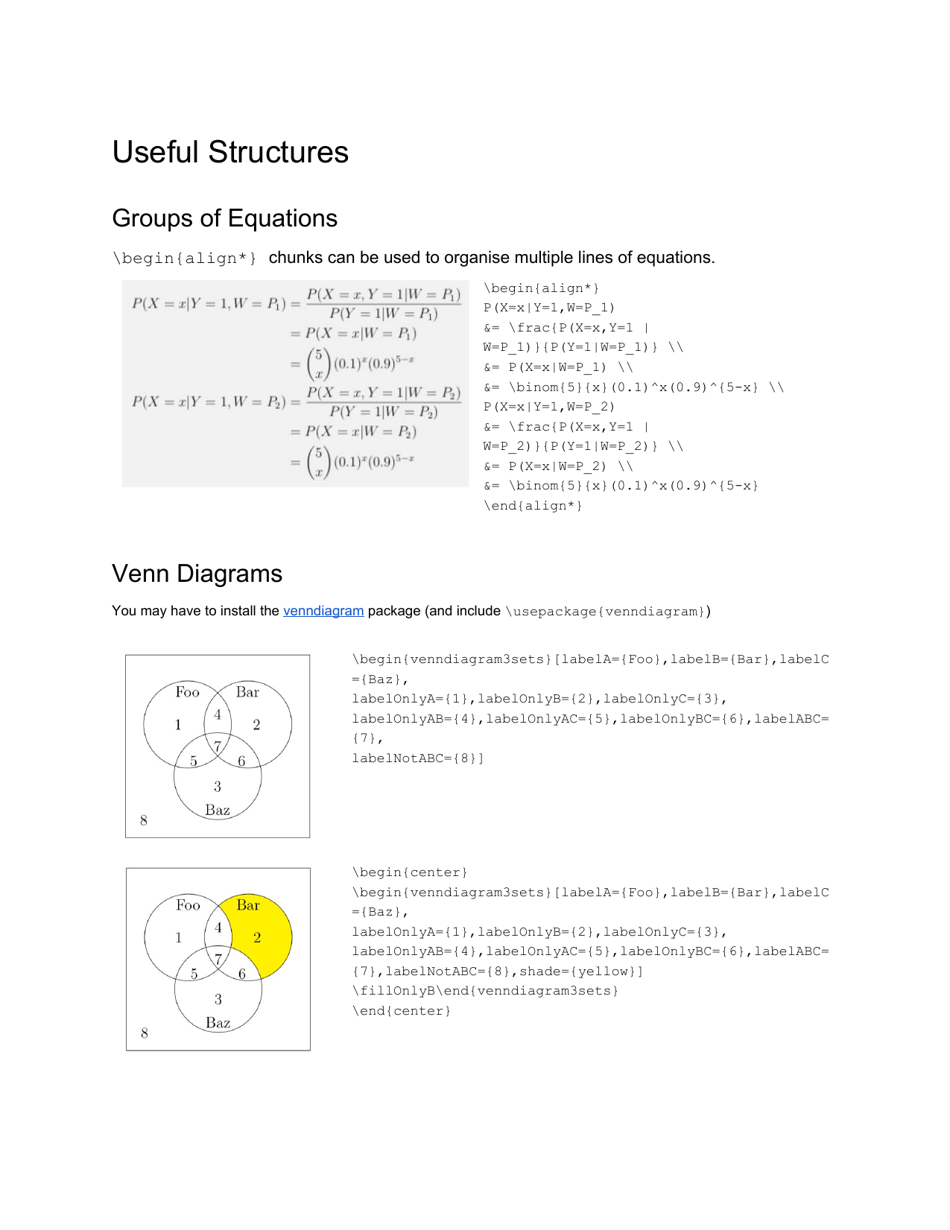 Cs109 Latex Cheat Sheet - Derek Chong Download Printable PDF ... Cs109 Latex Cheat Sheet - Derek Chong Download Printable PDF ...