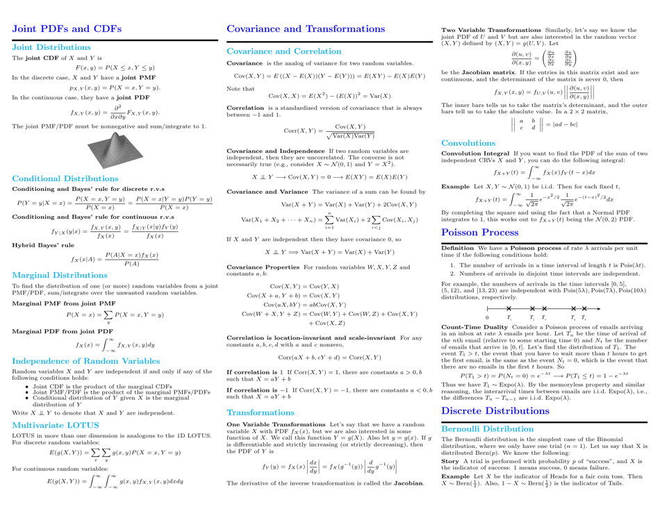 Probability Cheatsheet Download Printable PDF | Templateroller