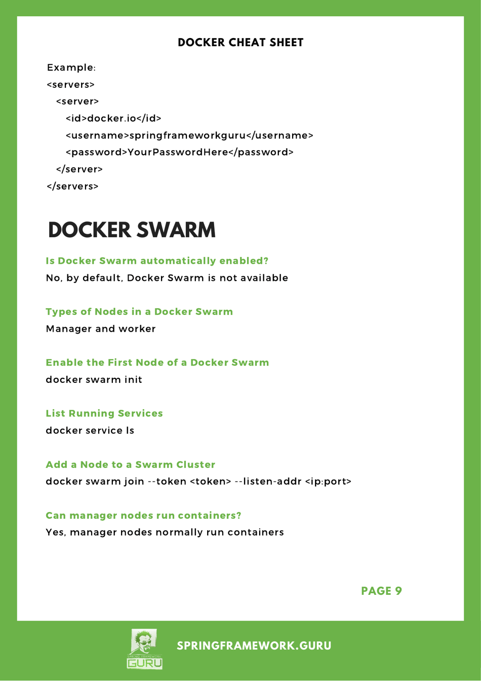 Docker Cheat Sheet for Java Developers Download Printable PDF ...