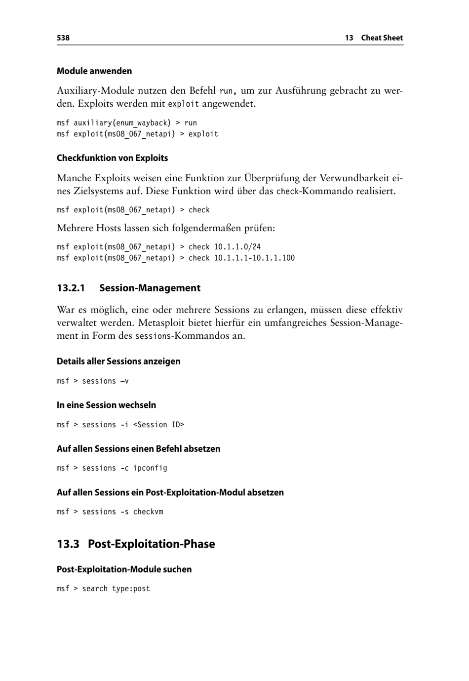 Metasploit Framework Cheat Sheet Download Printable Pdf German Templateroller 