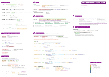 Eclipse Xtext Cheat Sheet Download Printable PDF | Templateroller