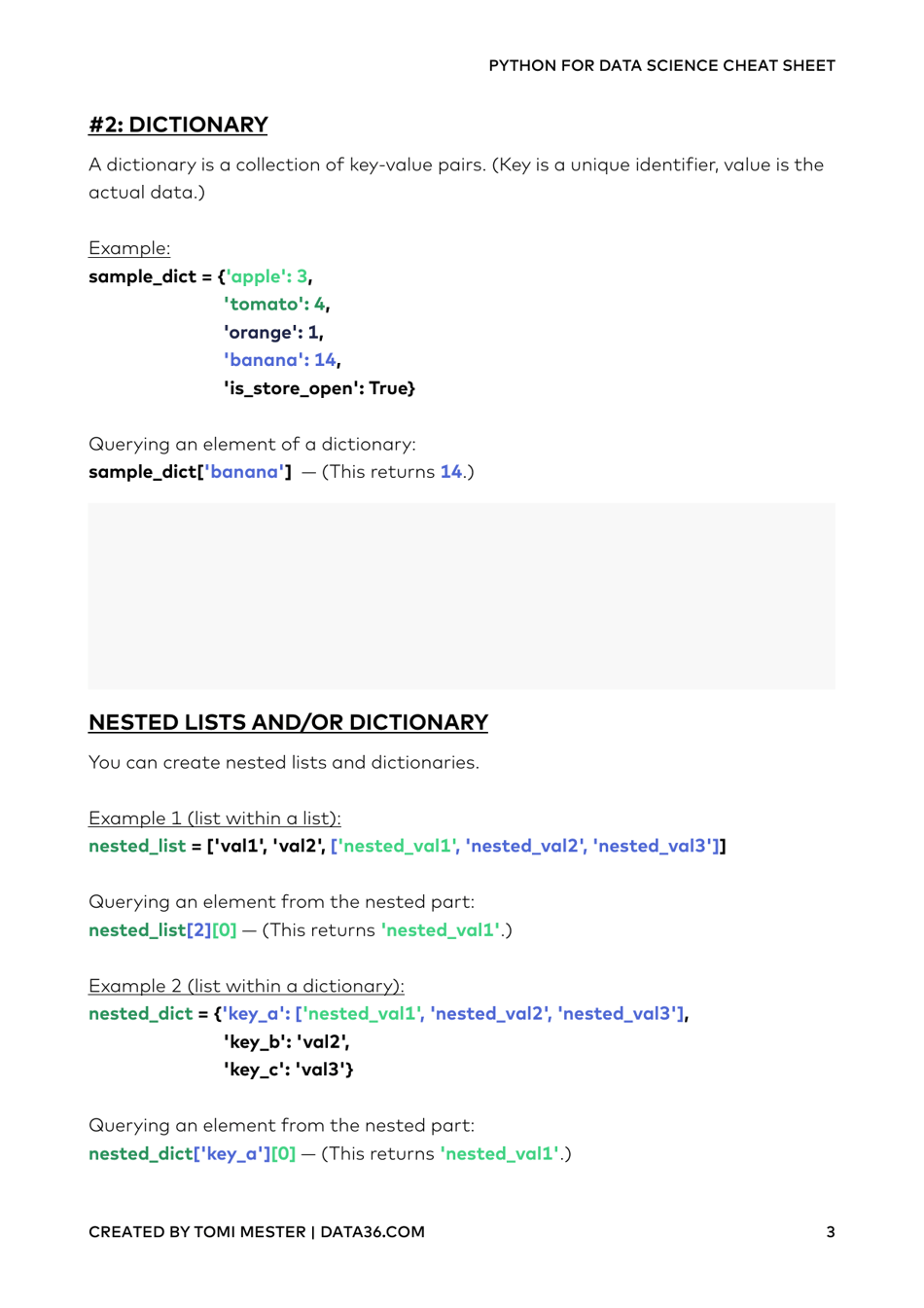 Python For Data Science Cheat Sheet Download Printable Pdf Templateroller