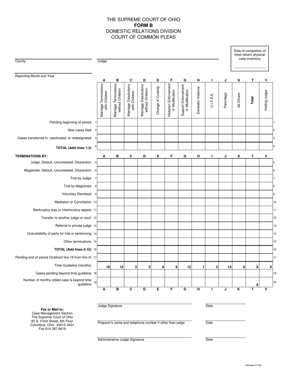 Form B Fill Out Sign Online And Download Printable PDF Ohio Form B Fill Out Sign Online And Download Printable PDF Ohio