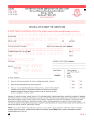 Form ED170 Download Fillable PDF or Fill Online General Application for ...