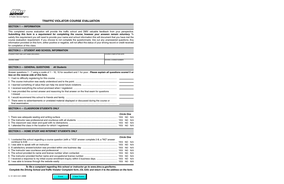 Form OL767 - Fill Out, Sign Online and Download Printable PDF ...