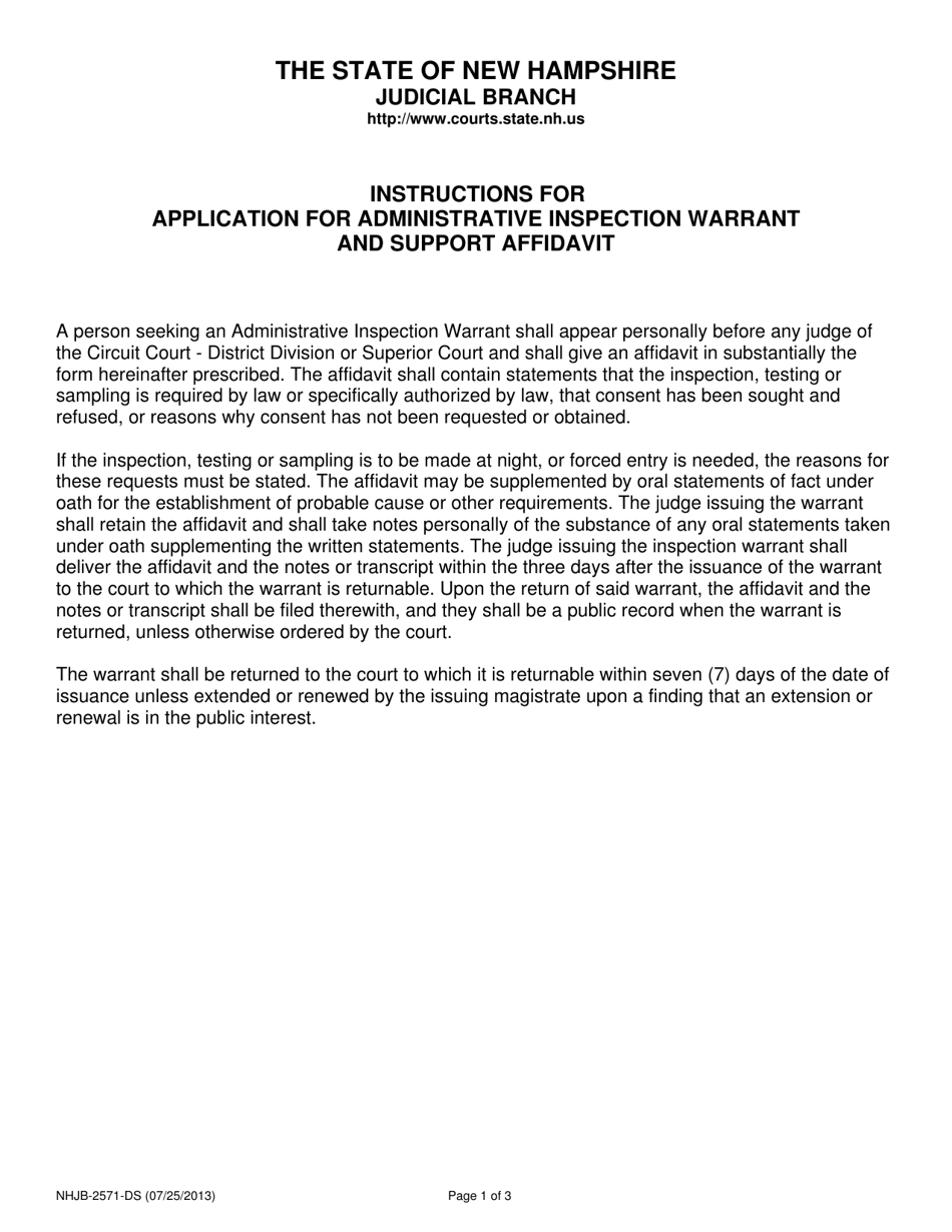 Form NHJB-2571-DS - Fill Out, Sign Online and Download Fillable PDF ...
