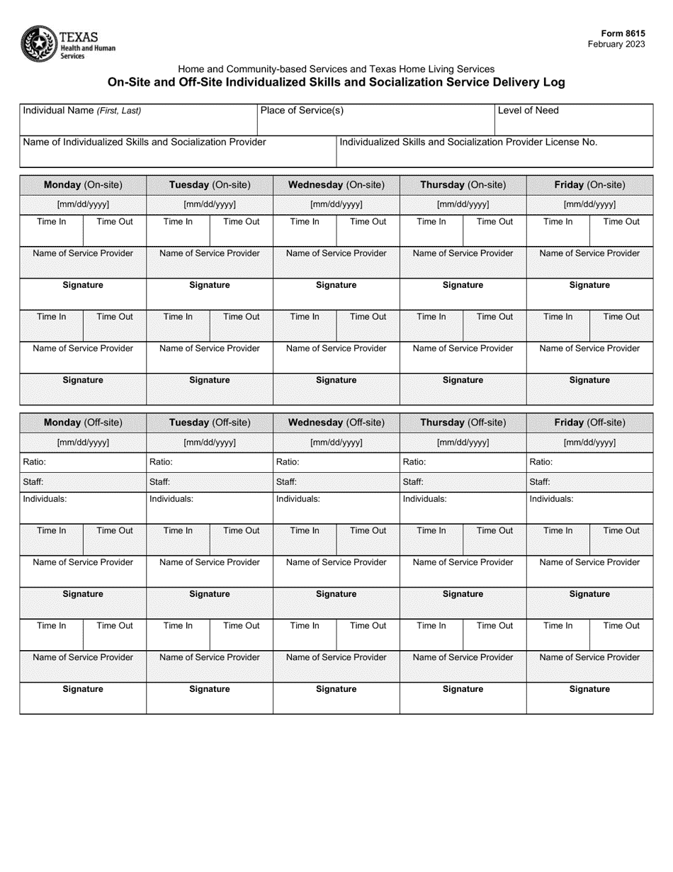 Form 8615 - Fill Out, Sign Online and Download Fillable PDF, Texas ...