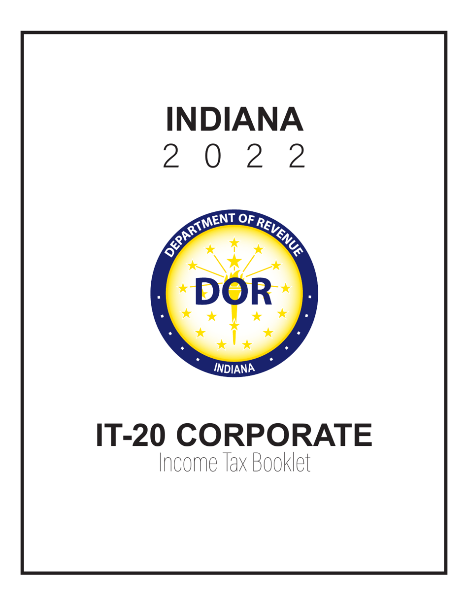 Download Instructions for Form IT-20, State Form 44275 Indiana ...