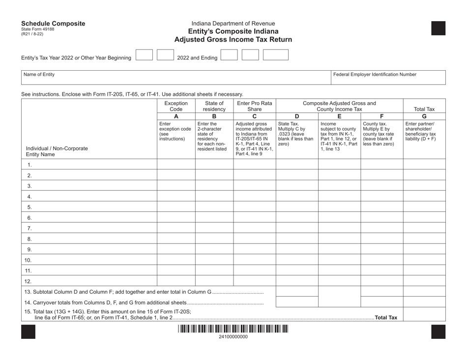 Form 49188 Schedule COMPOSITE - Fill Out, Sign Online and Download ...