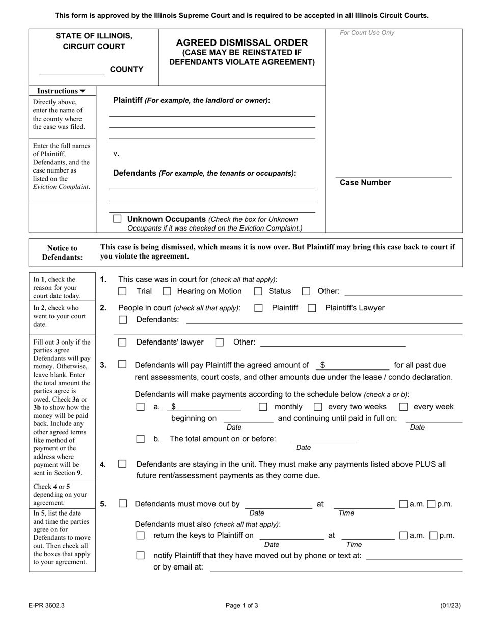 Form E-PR3602.3 - Fill Out, Sign Online and Download Fillable PDF ...